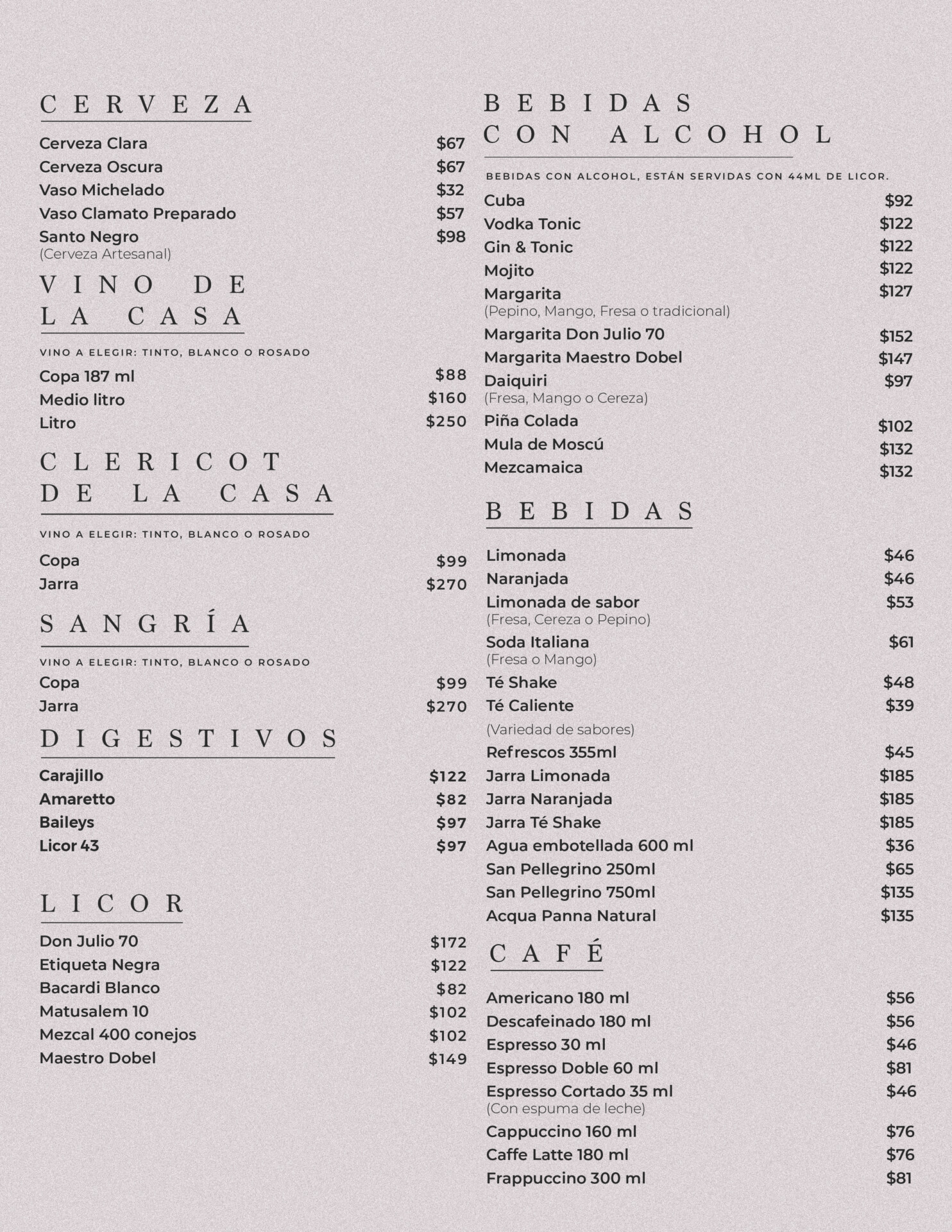 Menú Bistro - Restaurante Basilico en Ciudad Juárez, México · Auténtica ...